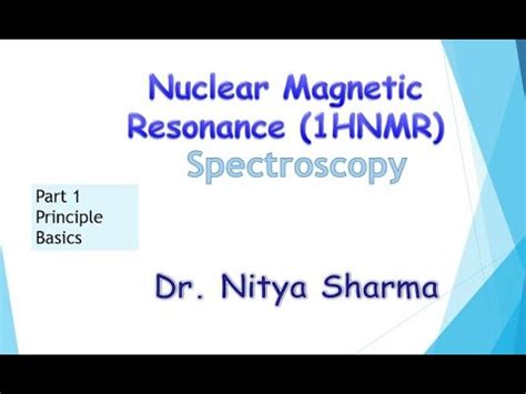 NMR PART 1 AKTU ENGG CHEMISTRY YouTube