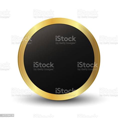 우아한 3d 빈 라운드 골드 배지 아이콘 벡터 일러스트 레이 션 디자인 0명에 대한 스톡 벡터 아트 및 기타 이미지 0명 3차원 형태 고급 Istock