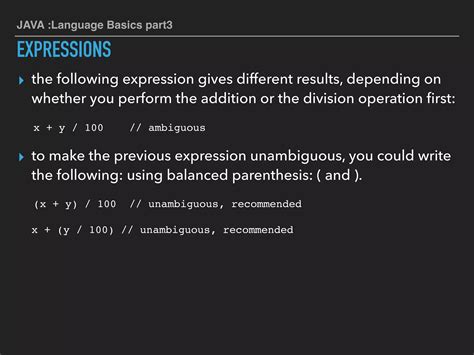 9 Java Language Basics Part3 PPT