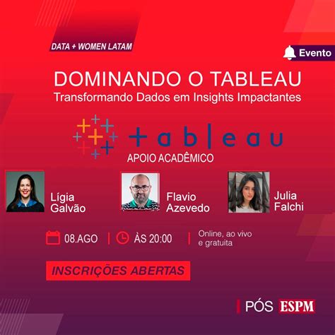 See Dominando O Tableau Transformando Dados Em Insights Impactantes At Tableau Data Women Latam