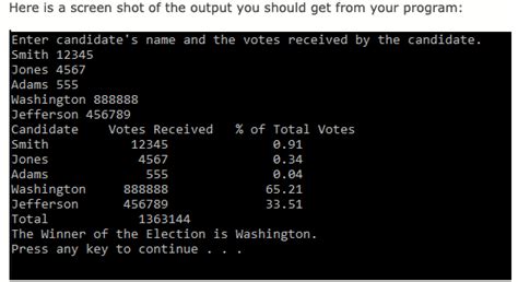 Solved Write A Program In C That Allows The User To Enter