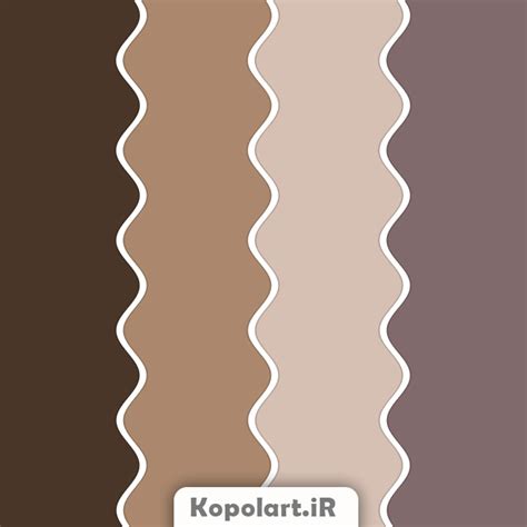 پالت رنگ قهوه‌ای مخملی و آلویی کمرنگ رنگ ترند سال 2025 با روانشناسی و