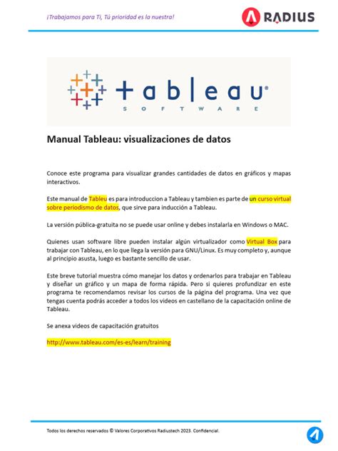 Manual Tableau Pdf Ventana Informática Informática
