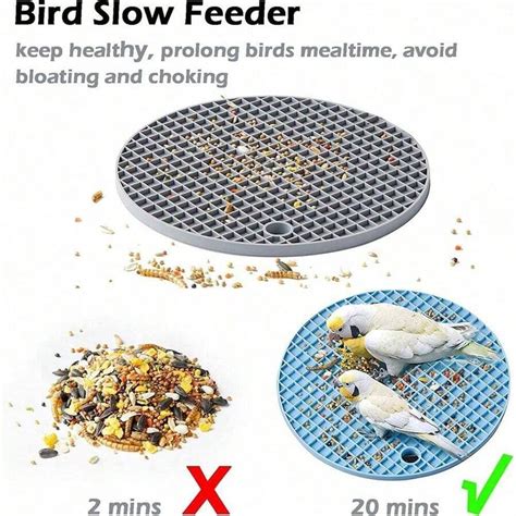 2pcs Bird Foraging Puzzle Toys Bird Slow Feeder Mat Interactive Parrot Foraging Toys Increase