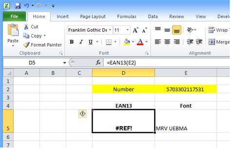 Kb10034 Prb Ean13 Formula Shows Invalid Ref Error In Excel 2010