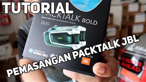TUTORIAL Pemasangan Bluetooth PACKTALK BOLD JBL Pada LS2 AirFlow YouTube