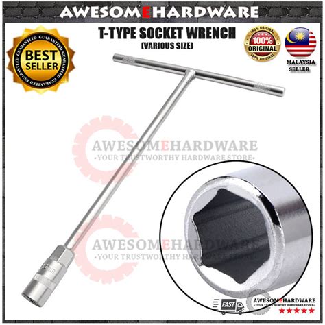 Various Size T Type Socket Wrench T Spanner 7mm 8mm 9mm 10mm 11mm 12mm 13mm 14mm 15mm 16mm