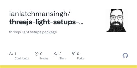 github ianlatchmansingh threejs light setups package threejs light setups package