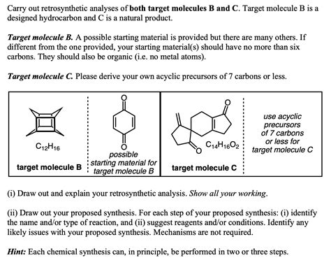 I ﻿draw Out And Explain Your Retrosynthetic