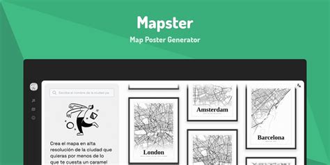 Mapster Map Poster Generator Made With Vuejs
