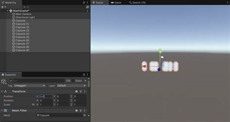 Unity Manual Use Numeric Field Expressions