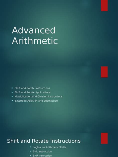 lab 4 advanced arithmetic pdf instruction set division