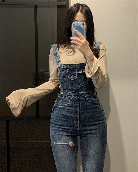 537 핏깡패 하이웨스트 스키니 스판 엉찢 멜빵 청바지 2컬러2사이즈