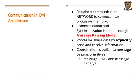 Distributed Memory Architecture Non Shared Mimd Architecture Pptx