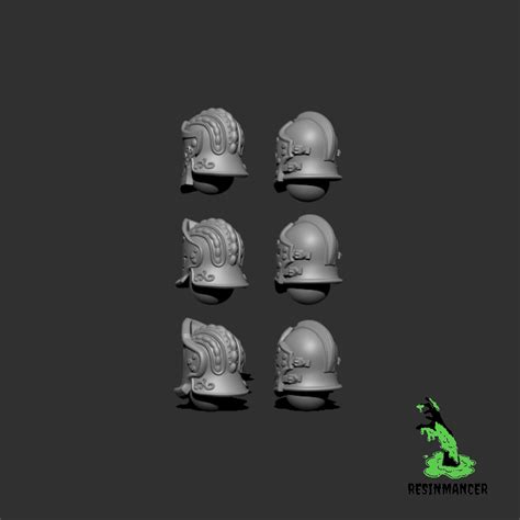 🪖 Medieval Helmets Batch 1・ Stl File For 3d Printing・cults