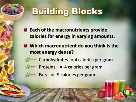 Nutrition Basics Macronutrients Pptx