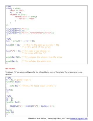Web 8 Introduction To PHP PDF