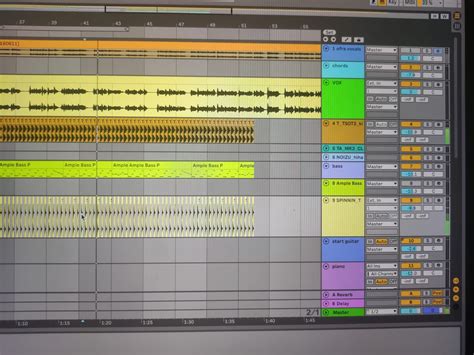 i can only here a part of my lanes r ableton