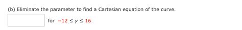 Solved Consider The Parametric Equations Chegg