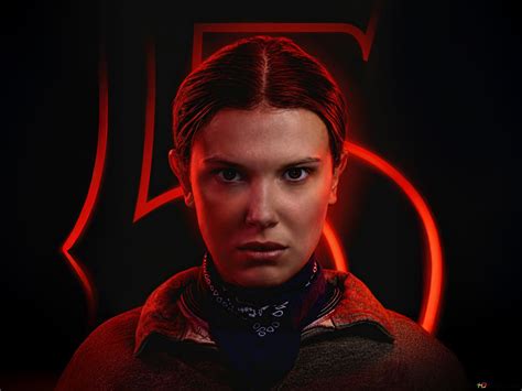 Elf Uit Stranger Things Seizoen 5 4k Achtergrond Downloaden