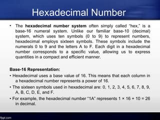Day 10 13 Conversion Of Computer Number Octal Decimal Hexadecimal Ppt