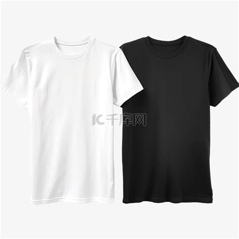 黑色和白色 T 恤素材图片免费下载 千库网