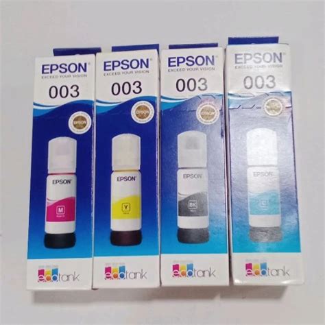 Epson 003 Printer Ink Set Box Packaging Size 65ml Per Bottle At