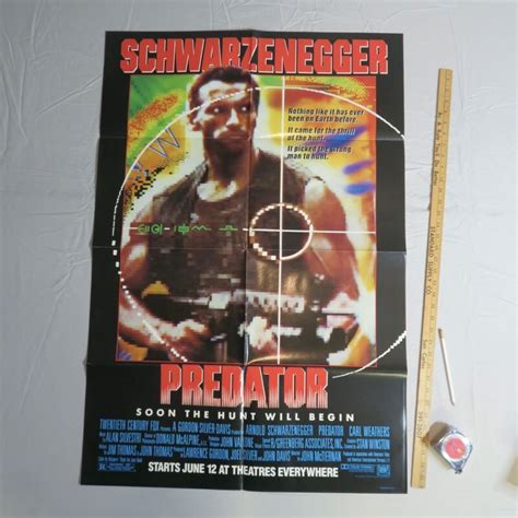 Predator 1987 Original Pre Release Movie Poster 27x41