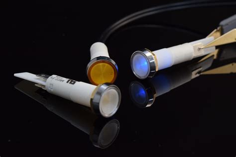 0275 Series ø10mm Sealed Ip67 Mini Round Indicators With Led Or Neon Illumination Screw