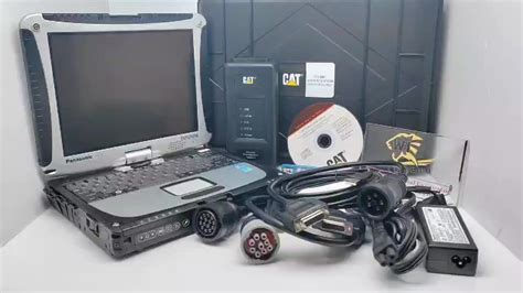 Cat Et4 Communication Adapter Sis Caterpillar Software Caterpillar Diagnostic Tool With Laptop