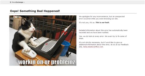 Server Error When Accessing Replies Section Meta Stack Exchange