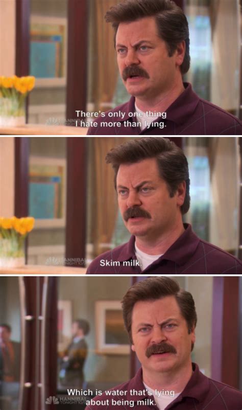 Ron Swanson Giggle Face