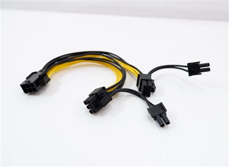 Переходник видеокарт 6pin на 2 x 8pin (6 + 2Pin)