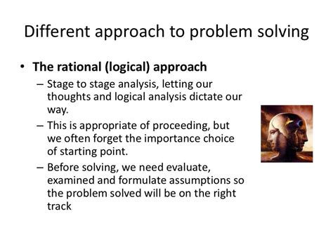 Approaches To Problem Solving And Stages Involved