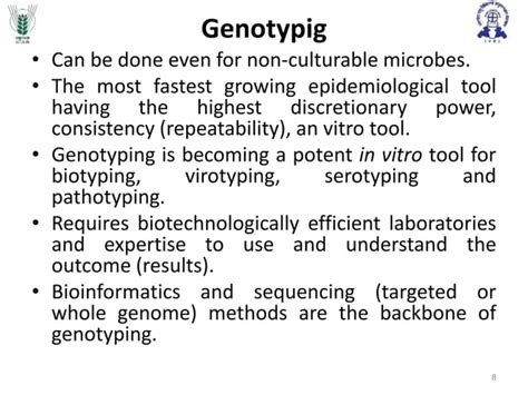 Detection And Characterization Of Pathotypes Serotypes Biotypes Phenotypes And Genotypespptx