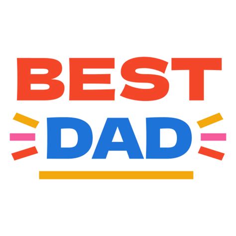 Best Dad Colorful Quote Png And Svg Design For T Shirts