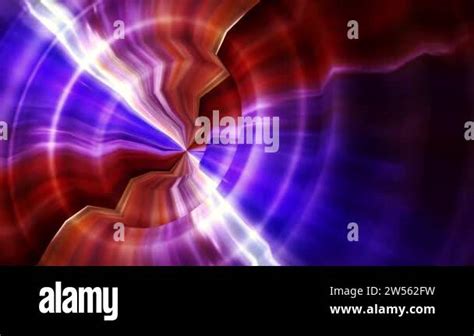 Abstract 3d Pattern Of Circles With The Effect Of Wave Ripple Displacement Animation 4k Rainbow