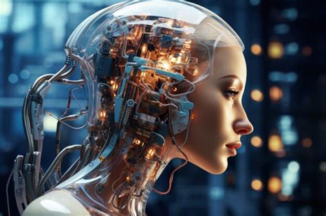 Premium Ai Image The Side View Of A Cybernetic Organisms Head Revealing Intricate Circuitry