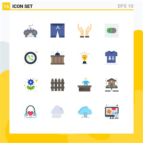 Set Of 16 Vector Flat Colors On Grid For Signs Phone Care Frame Switch Editable Pack Of Creative