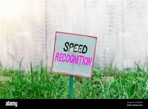 Word Writing Text Speed Recognition Business Photo Showcasing Interdisciplinary Subfield Of