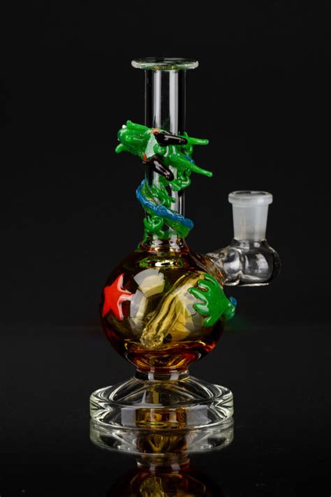 Empire Glassworks Dragon Sphere Mini Glass Pipe Colorful
