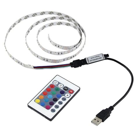 Usb Powered 5v Rgb Led Strip Light 60leds M 3528 Smd Non Waterproof