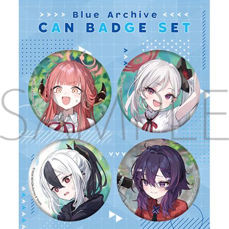 [입고 완료][추가 판매] 블루 아카이브 아키하바라 콜라보 공식 캔 뱃지 세트 블아 블루아카 공식 굿즈 도키도키굿즈
