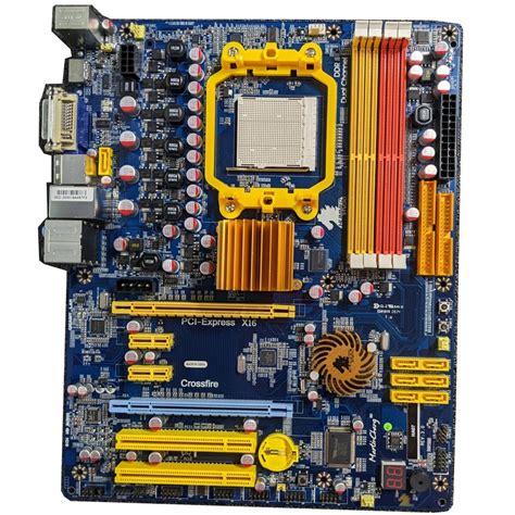 Jetway Ha07 Amd 790gx Sb750 Socket Am3 Ddr2 Motherboard Used Lighted