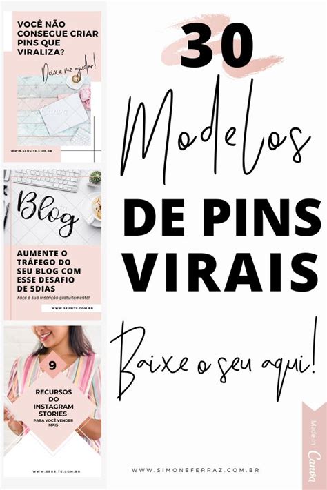 Modelos De Pins Virais Como Crescer No Pinterest Afiliados Passo A Passo Dicas De Blog