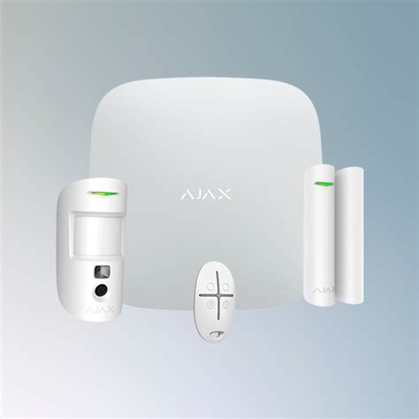 ajax alarm system starter kit 2 white cardshop