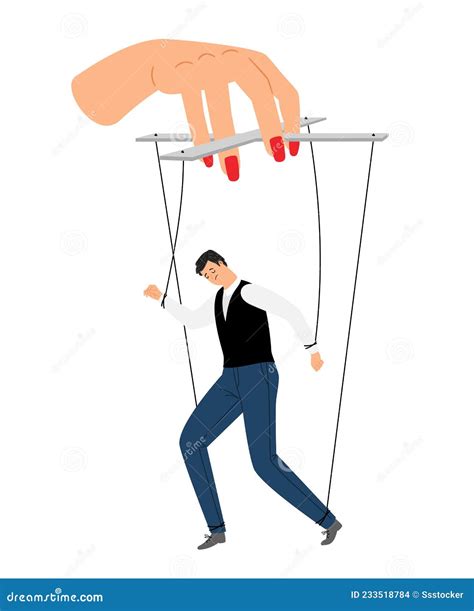 Business Man Marionette Office Worker Manipulation Businessman Puppet