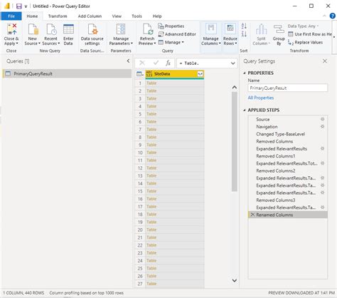 Solved Power Query How To Expand And Transpose A Column