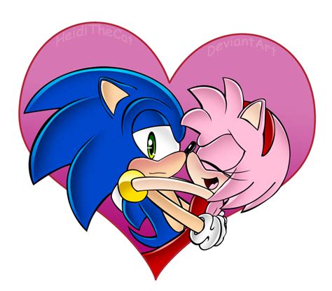 Sonic X Amy Kisses Sonic