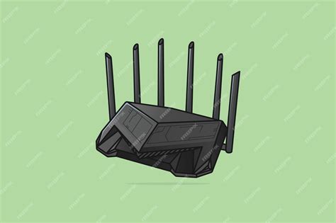 Premium Vector Modem Internet Router Technology Device Vector Illustration